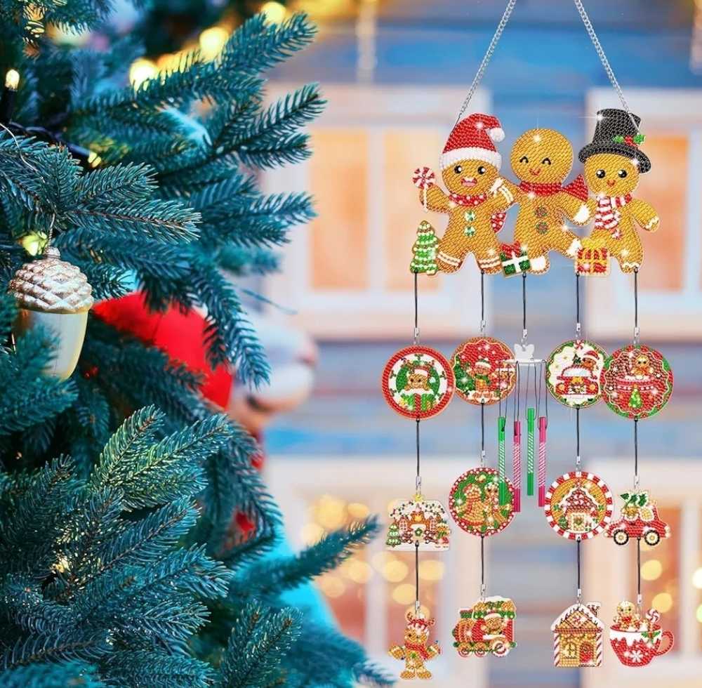 Wind Chime - Gingerbread Men – Diamond Painting Depot