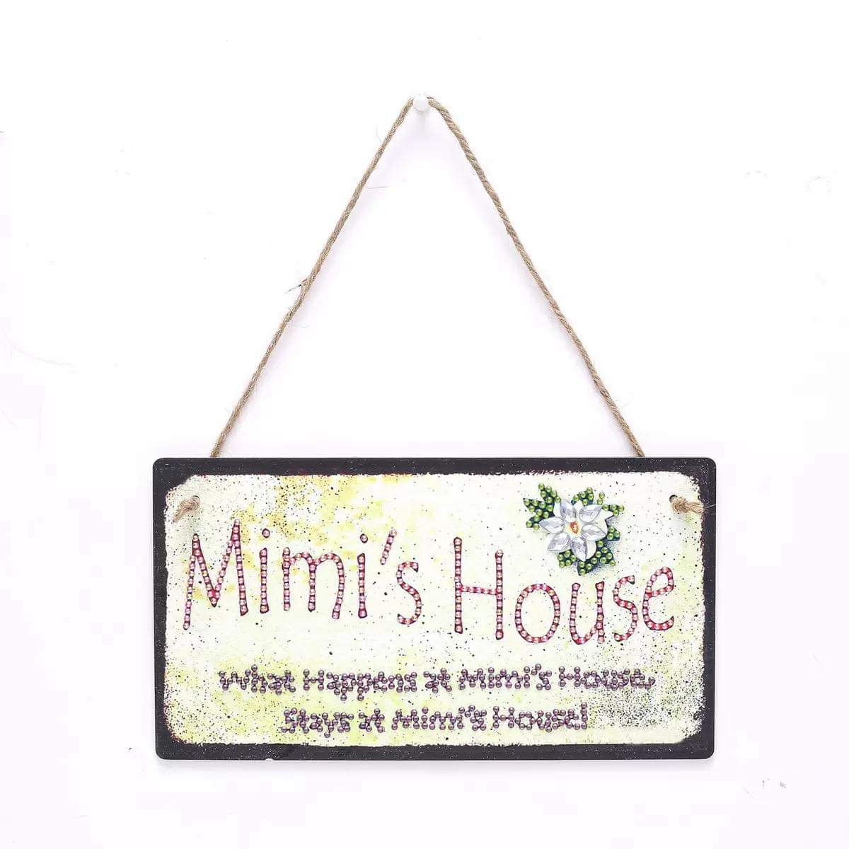 Wall Plaque - Mimi's House – Diamond Painting Depot