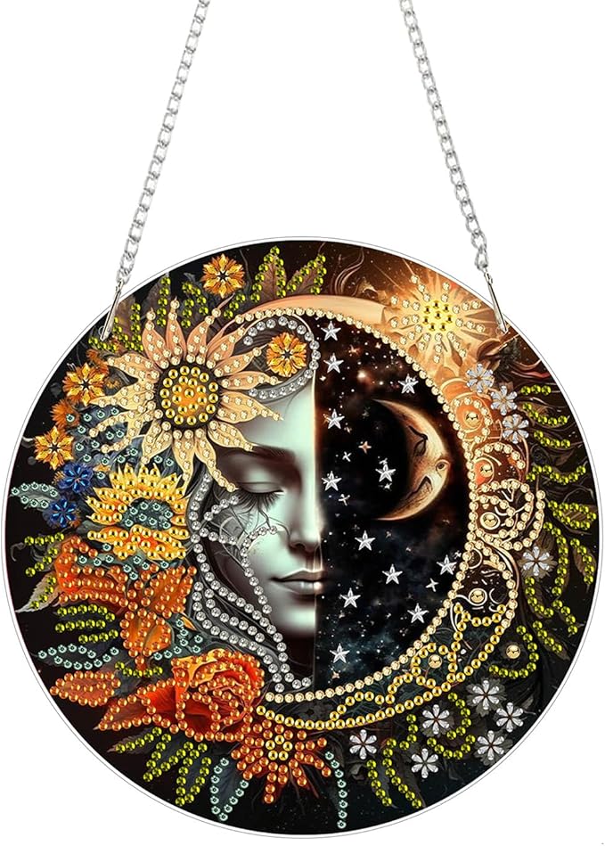 Acrylic Wall Hanging - Moon Lady – Diamond Painting Depot